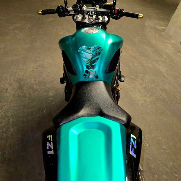 Skeleton Rider Universal 3D Tank Pad Sticker Decal for Motorcycle or ...