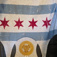 City of Chicago Six-pointed Red Star 4 Diameter Cork Coaster Great Gift ...