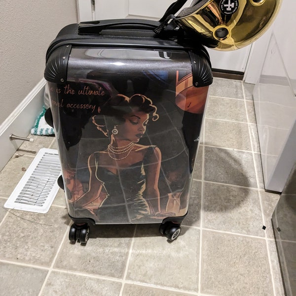 Retro Flowers in Our Funky Fauna Design, Rolling Luggage, Available in ...