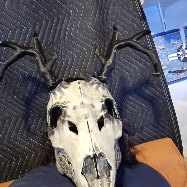 Wendigo Mask Wicked Horns - Etsy