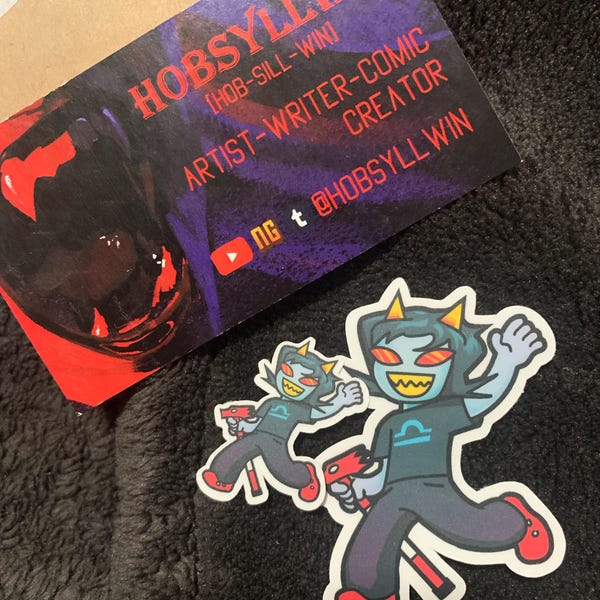 Water-resistant Vinyl Homestuck Character Stickers - Etsy