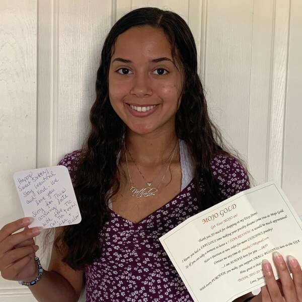 Silver Emily Necklace With Heart, Sterling Silver Script Name Necklace ...