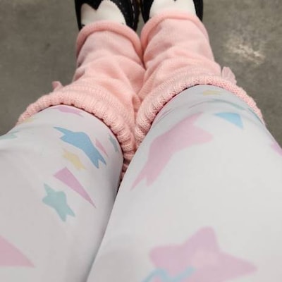 Candy Cemetery Creepy Cute Witch Bear Kawaii Leggings Tights - Etsy