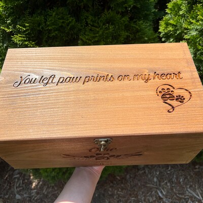 Cat Keepsake Box cat Memorial Pet Urn personalized Pet Urn pet Memory ...