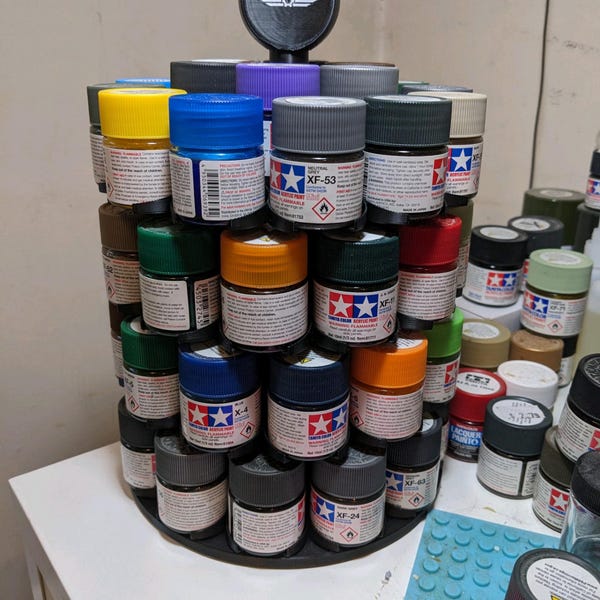 Spinrack Paint Rack for 54 10ml Tamiya, AK, Mr. Hobby, Etc. Bottles - Etsy