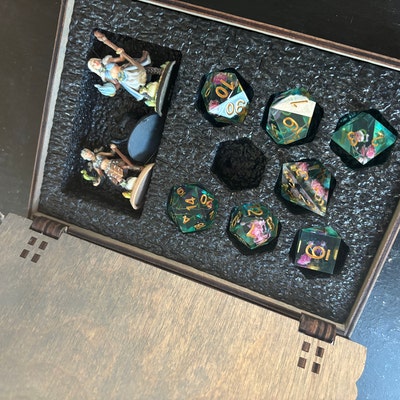 Book Box Dice Box RPG Dice Box Custom Text Multiple Color & Design ...