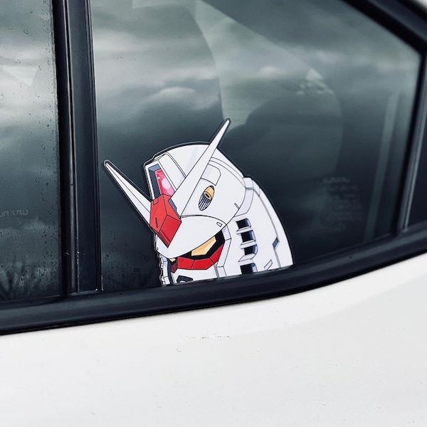 Gundam Exia Peeker Sticker - Etsy