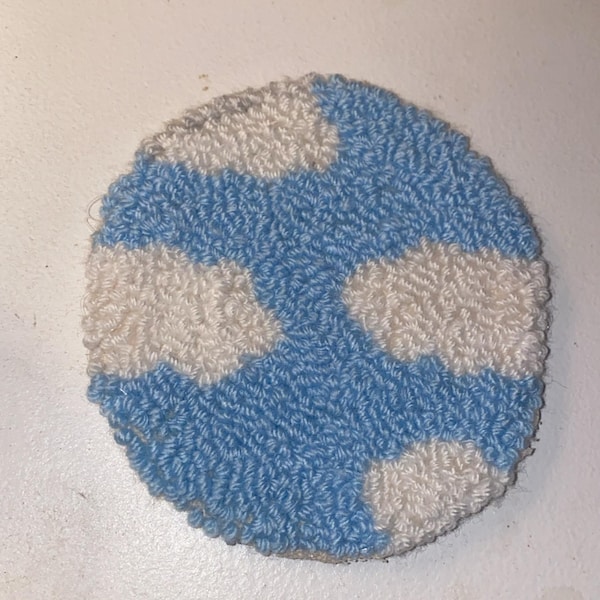 Cow Print Coaster, Cow Print Tufted Coaster, Tufted Coaster, Gift Ideas ...