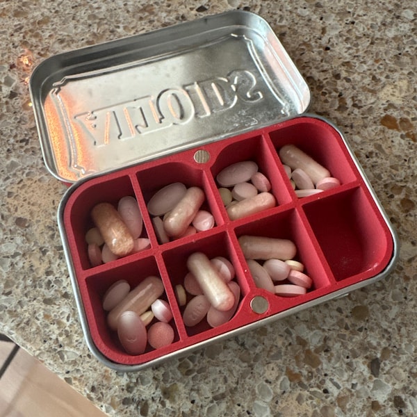 Day & Night Pill Organizer Insert for Altoids Tin – 3D Printed ...