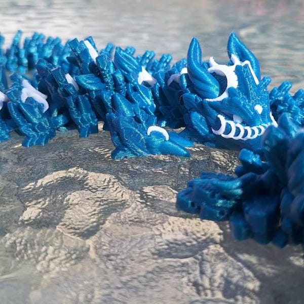 10" Baby Phoenix Heart Dragon Articulating Flexi by Cinderwing, Fidget ...