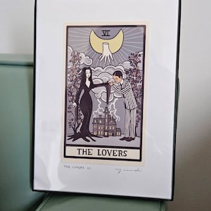 The Lovers VI Tarot Card Art Hand-cut Art Card Mounted on 5x7 Backing ...