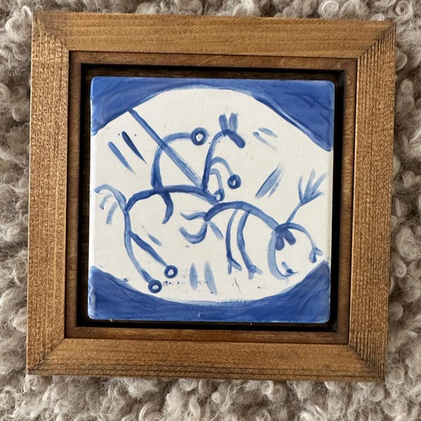 Ceramic Tile Wood Frame: Custom 8-inch X 8-inch Real Wood Frame for ...