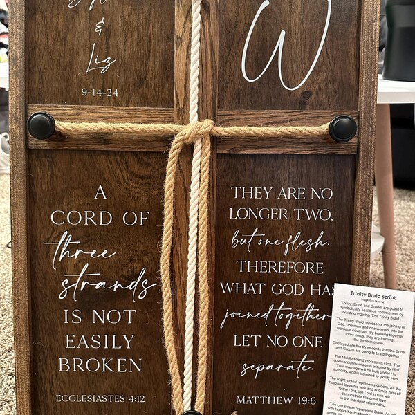 A Cord of Three Strands | What God Joined Together | Trinity Braid ...