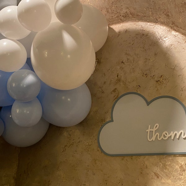 Wooden Cloud Name Sign - Handmade, Hand Crafted, Twinkle Little Star ...