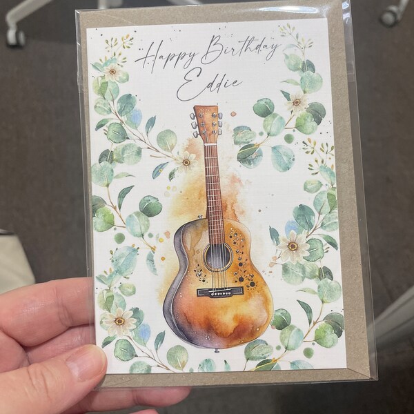 Personalised Musical Instrument Birthday Card - Piano Birthday Card ...