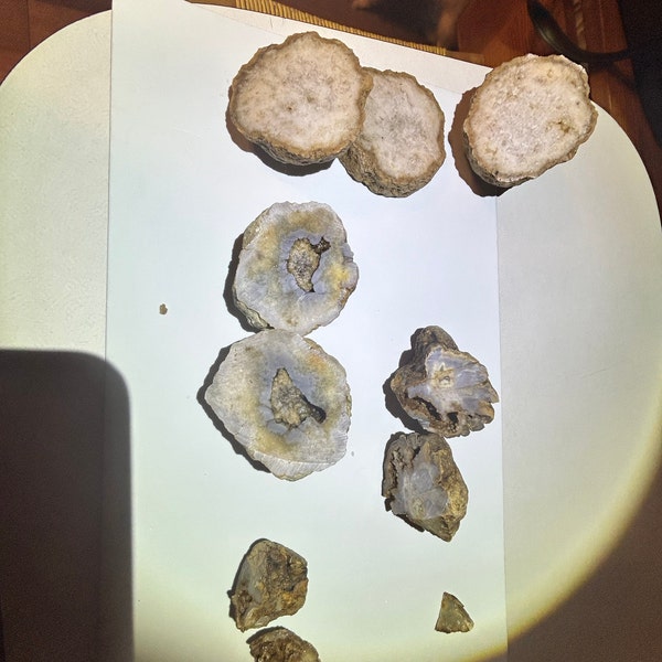 8lbs of Carthage TN Unopened Geodes/agates/nodules Lapidary Break or ...