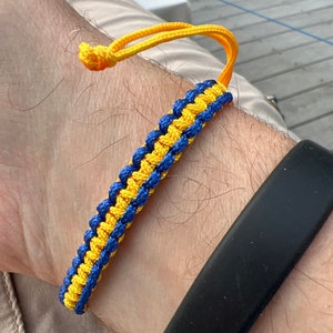 Friendship Bracelet From Ukraine Flag Bracelet Stand With | Etsy