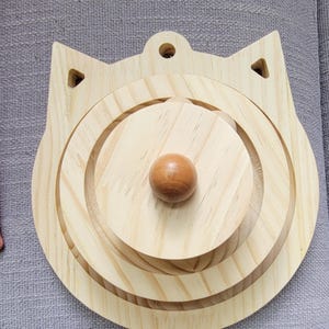 Cat Ball Batting Tower, Interactive Fluffy Toy Ball Cat Furniture, Gift ...