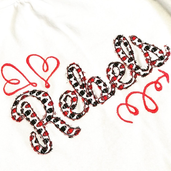 Loopy Heart Embroidery Design - 9 Sizes 10 Formats PES DST EXP ...