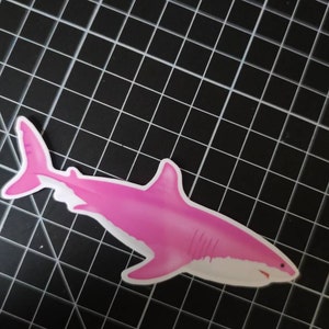 Shark Stickers Pastel Fish Stickers Pink and Green Sea | Etsy Ireland