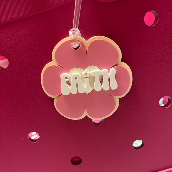 Daisy Custom Bag Tag | Bogg Bag Tag Charm| Acrylic Keychain| Groovy ...