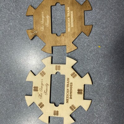 Mexican Train Dominoes Game and Domino Holder Glowforge Ready Digital ...