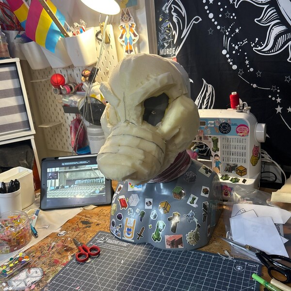 Fursuit Bucket Head Base Pattern + Tutorial - Etsy
