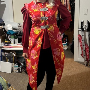 Tabard Sewing Pattern, Female Medieval Surcoat, XXS XXL, Sideless ...