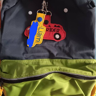 Bus Rider Backpack Tag, Personalized Tag, Backpack Bus Label, Backpack ...