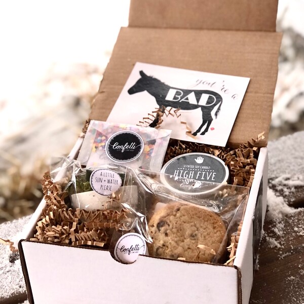 Workiversary Gift Box: Work Anniversary Gift Succulent, Candle ...