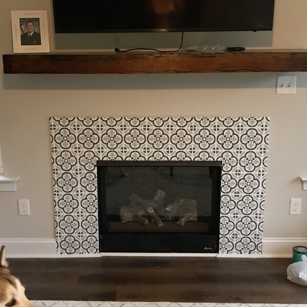 Felicity Tile Stencil – Large TILE STENCIL – Tile Stencils for Painting ...