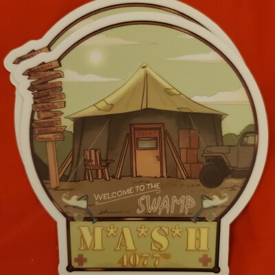 MASH Swamp Sticker High Quality Vinyl MASH Vinyl Sticker - Etsy
