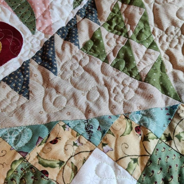 Flower Single Run Quilt Block Embroidery Design. - Etsy