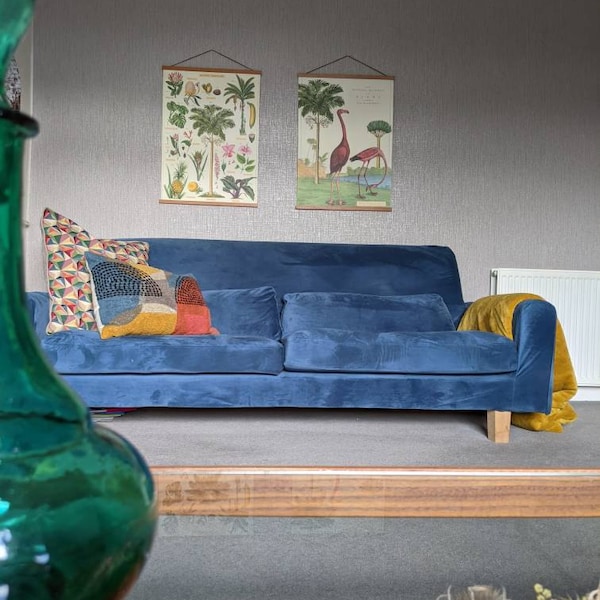 Custom Made Cover Fits IKEA Nikkala Sofa With Hard Velcro/hook - Etsy