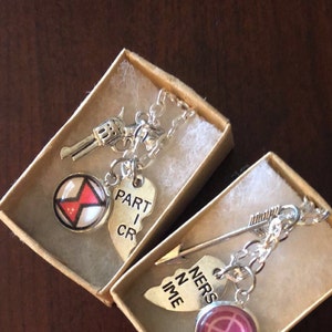 Clint Natasha Friendship Necklace Set Comic Inspired Jewelry Clintasha ...