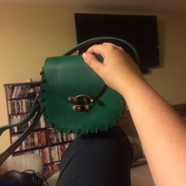 Leather Pouch With Shoulder Strap - Leather Satchel - #DK7121 - Etsy