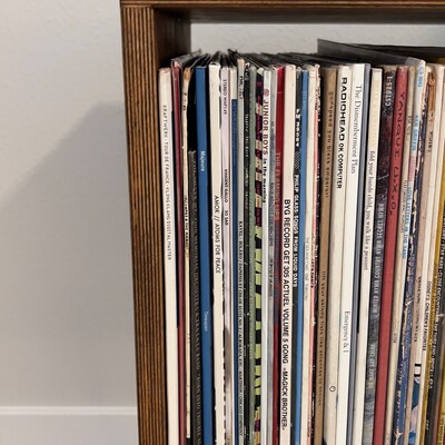 Mid-century Modern Cabinet Bookcase Vinyl Album Storage - Etsy