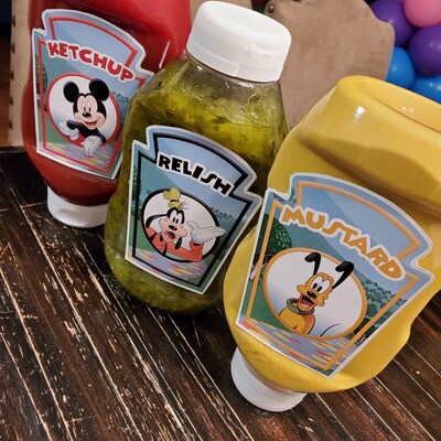 Instant Download Condiment Labels Printable Mayo Ketchup Mustard Relish ...