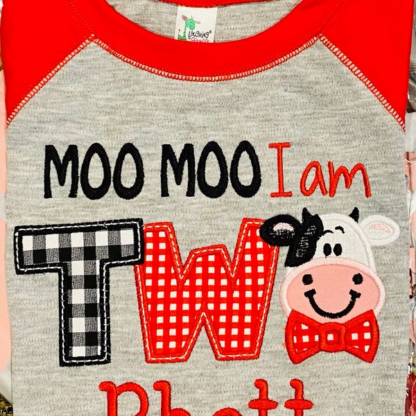 Second Birthday, Moo Two , Farm Birthday, Moo Turning Two, 2nd Birthday ...