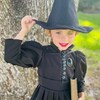 Forest Practical Witch Hat Green Wool Felt Hat With Satin Ribbon Ties ...