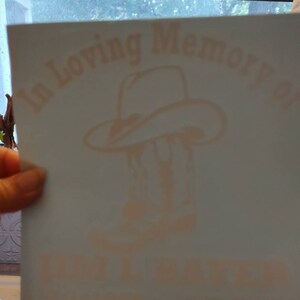 In Memory of Personalized Vinyl Decal Cardinal Theme Always Loved Never ...