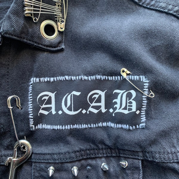 A.C.A.B. DIY Punk Patch ACAB - Etsy