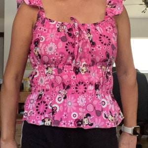 Backless Ruffle Crop Top Sewing Pattern Printable Sewing Pattern in ...