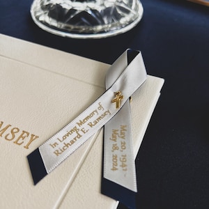Custom Memorial Ribbons Pinned and Ready to Wear , Lapel Ribbons ...