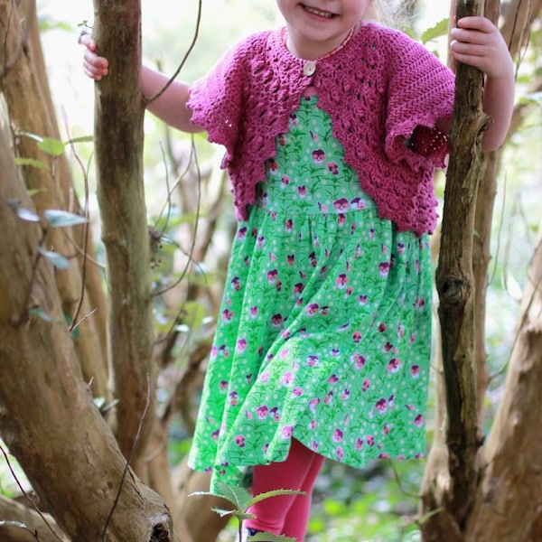 Crochet PATTERN - Like a Cloud Shrug - Cardigan (sizes Baby up to 6 ...