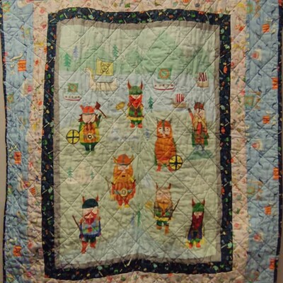 Quilting Santa Panel - Etsy