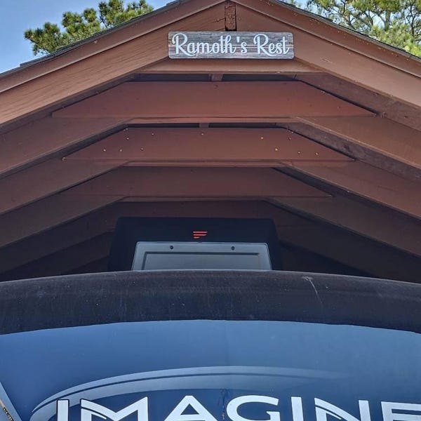 Campsite Occupied With Van Metal Sign 4"x18" or 3"x12" or 2"x8" Modern ...