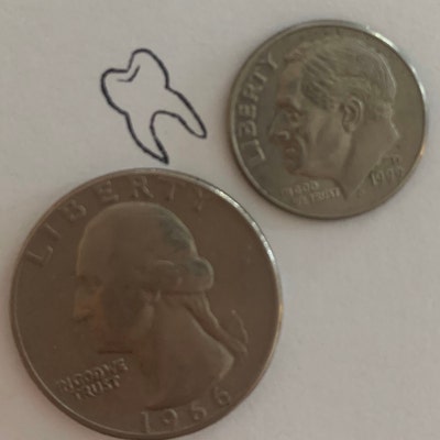 Stamp Mini Tooth Baby Tooth Dentist Rubber Stamp Ø 12 Mm - Etsy