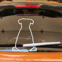 Puppy Dog Windshield Wiper Di Cut Decal Home/laptop/computer/truck/car ...