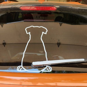 Puppy Dog Windshield Wiper Di Cut Decal Home/laptop/computer/truck/car ...